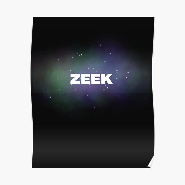 "Zeek Aura " Poster for Sale by ColorVR | Redbubble