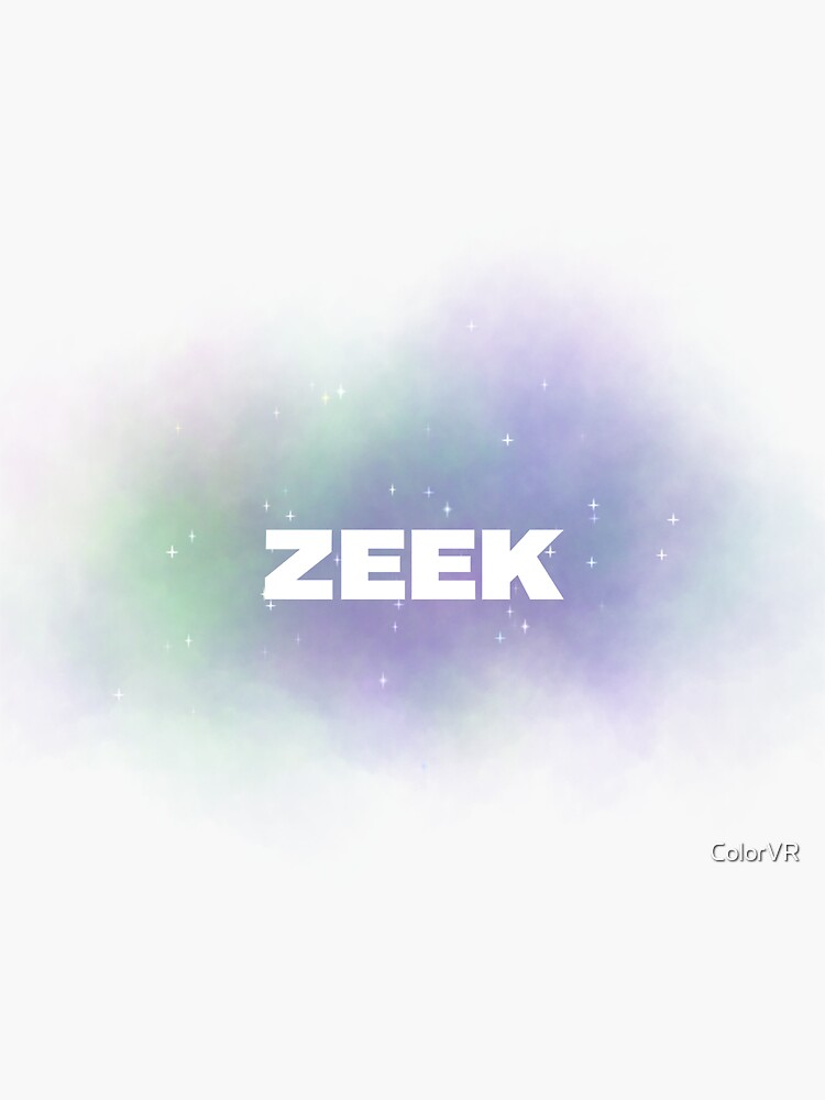 "Zeek Aura " Sticker for Sale by ColorVR | Redbubble