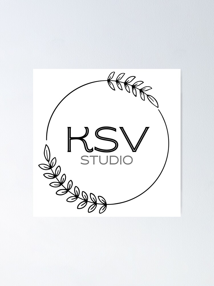 "KSV Studio Logo" Poster for Sale by KSVstudio | Redbubble