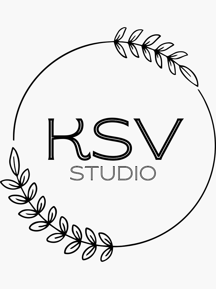 "KSV Studio Logo" Sticker for Sale by KSVstudio | Redbubble