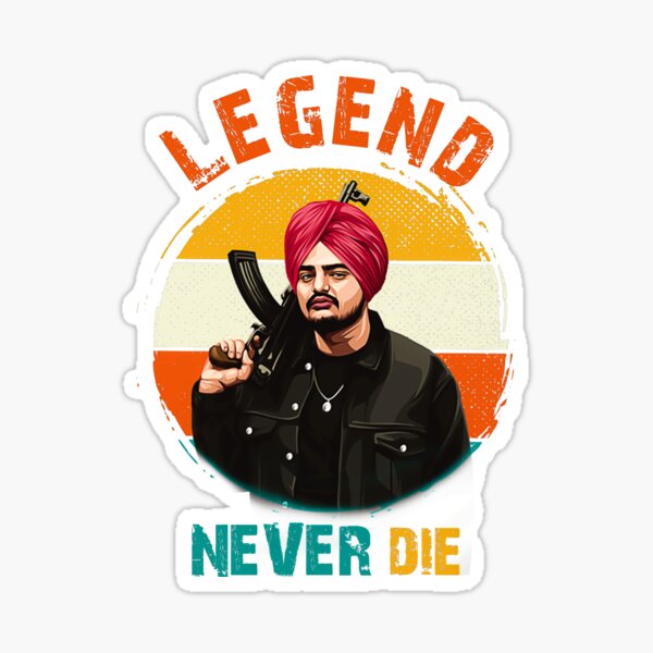 "Sidhu Moose Wala Legend Sidhu Moose Wala" Sticker for Sale by ...