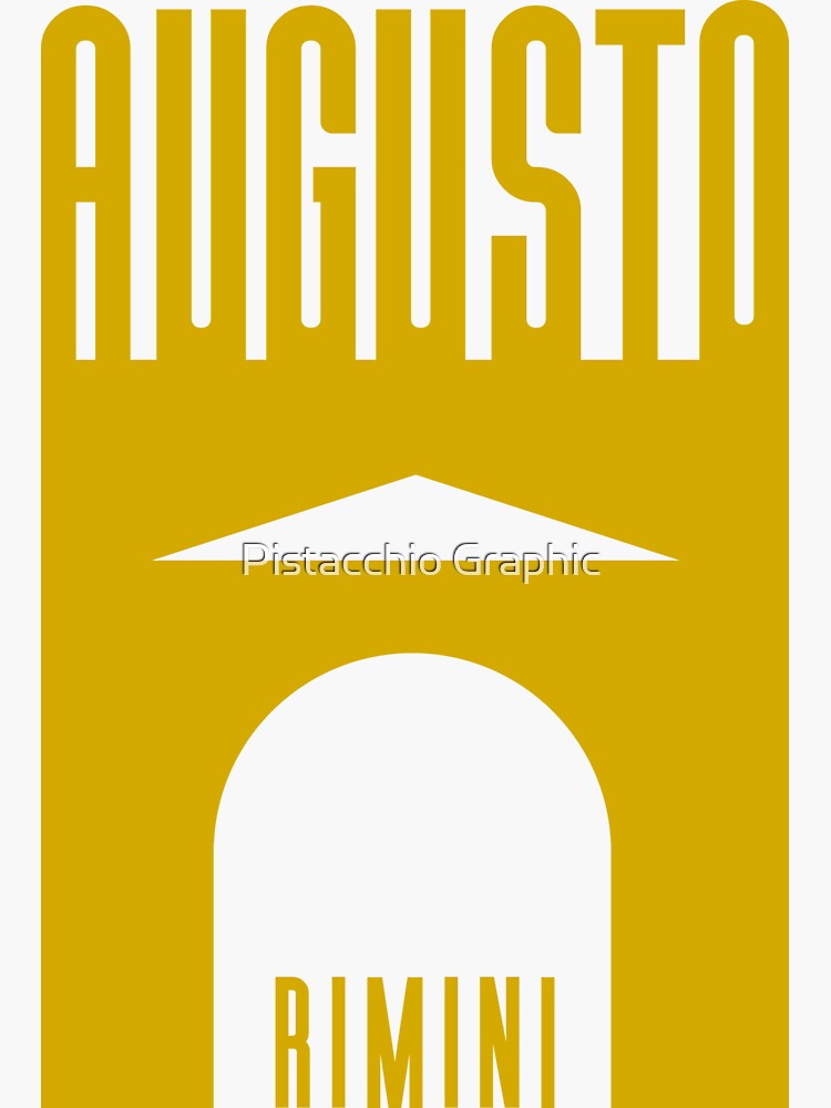 "Arco di Augusto Rimini Emilia Romagna gold" Sticker for Sale by ...