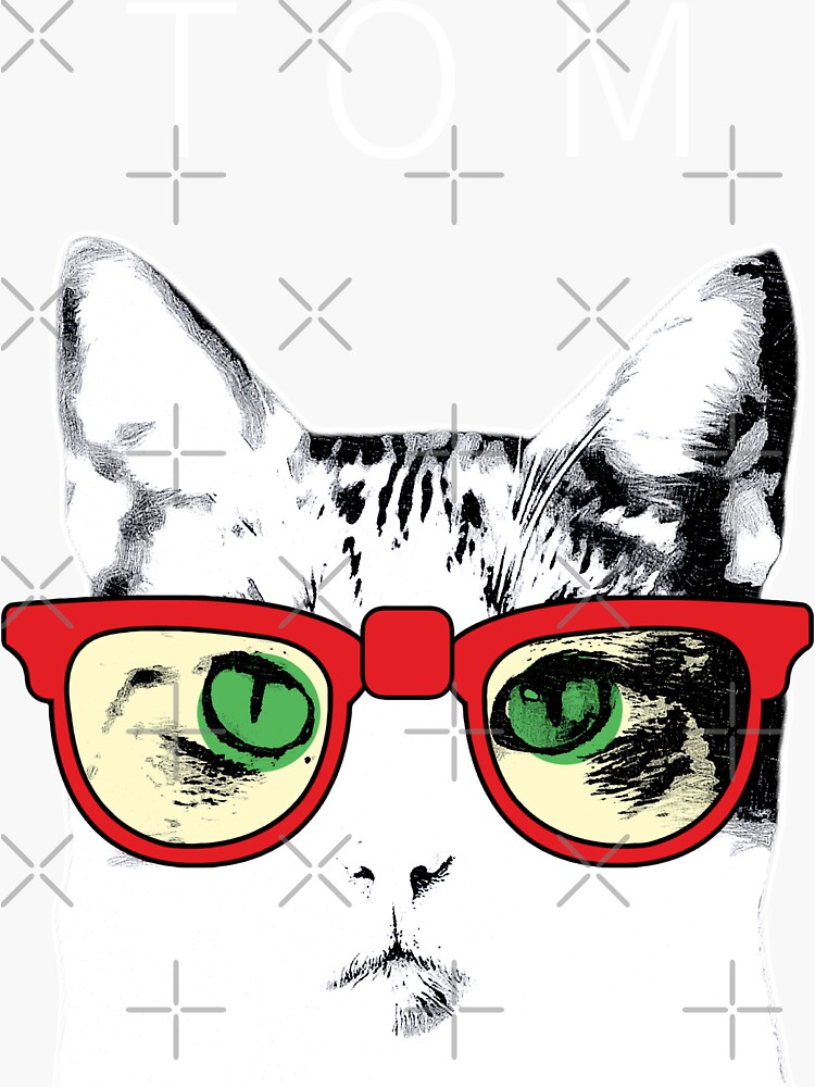 "Tom Cat" Sticker for Sale by Popworks | Redbubble