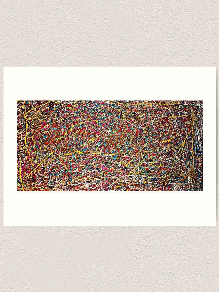 "Jackson Pollock linear, color pattern, Jackson Pollock design," Art ...