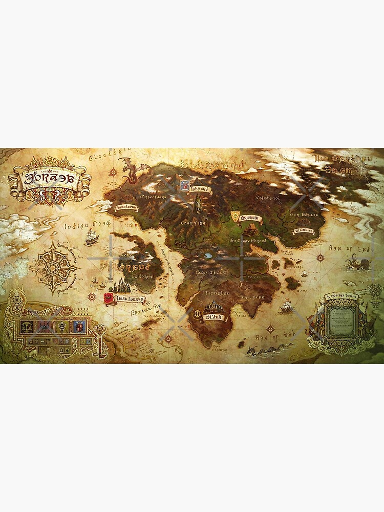 "FFXIV World Map" Poster for Sale by SwanDive | Redbubble