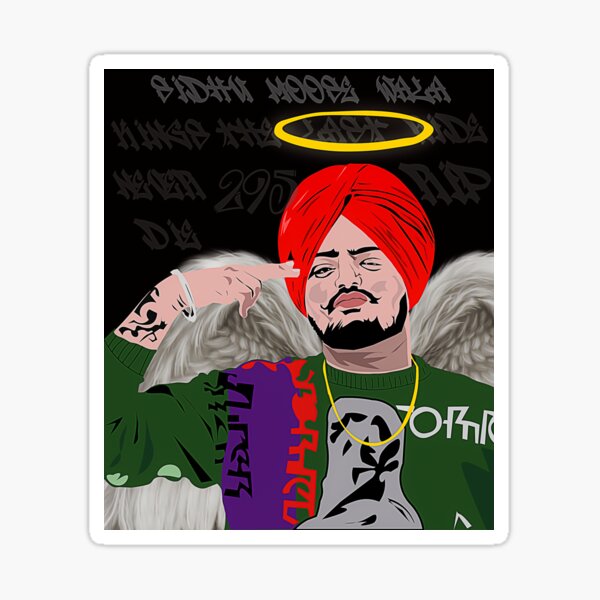 "Sidhu Moose Wala sidhu moose wala angel Poster" Sticker for Sale by ...