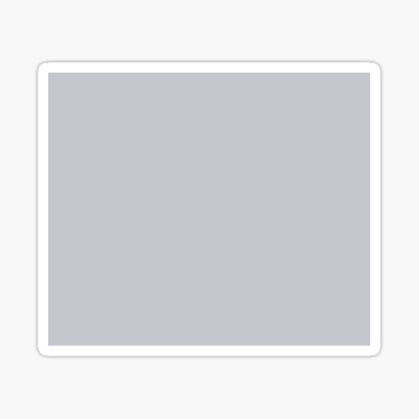 "Icy Gray Solid Plain Background" Sticker for Sale by burbankdesigns ...