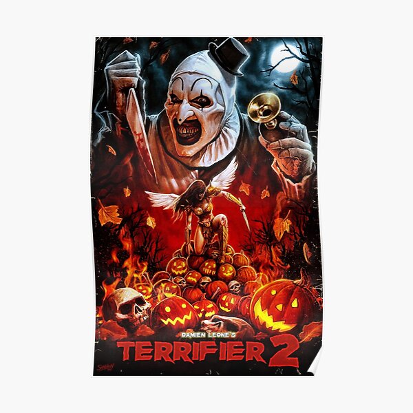"Terrifier 2 Horror Movie Artwork Art The Clown" Poster for Sale by ...