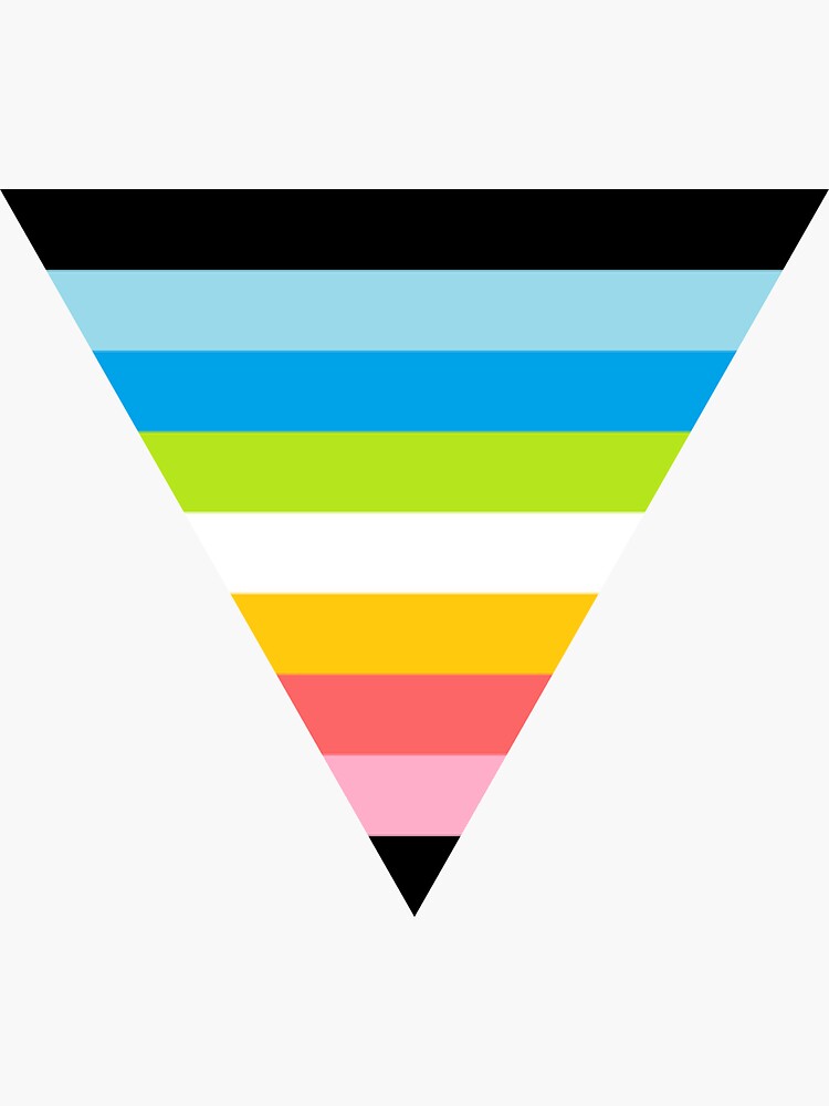 "Queer Pride Triangle" Sticker for Sale by samdafurry | Redbubble