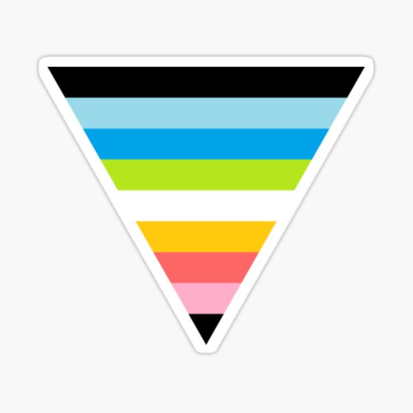 "Queer Pride Triangle" Sticker for Sale by samdafurry | Redbubble