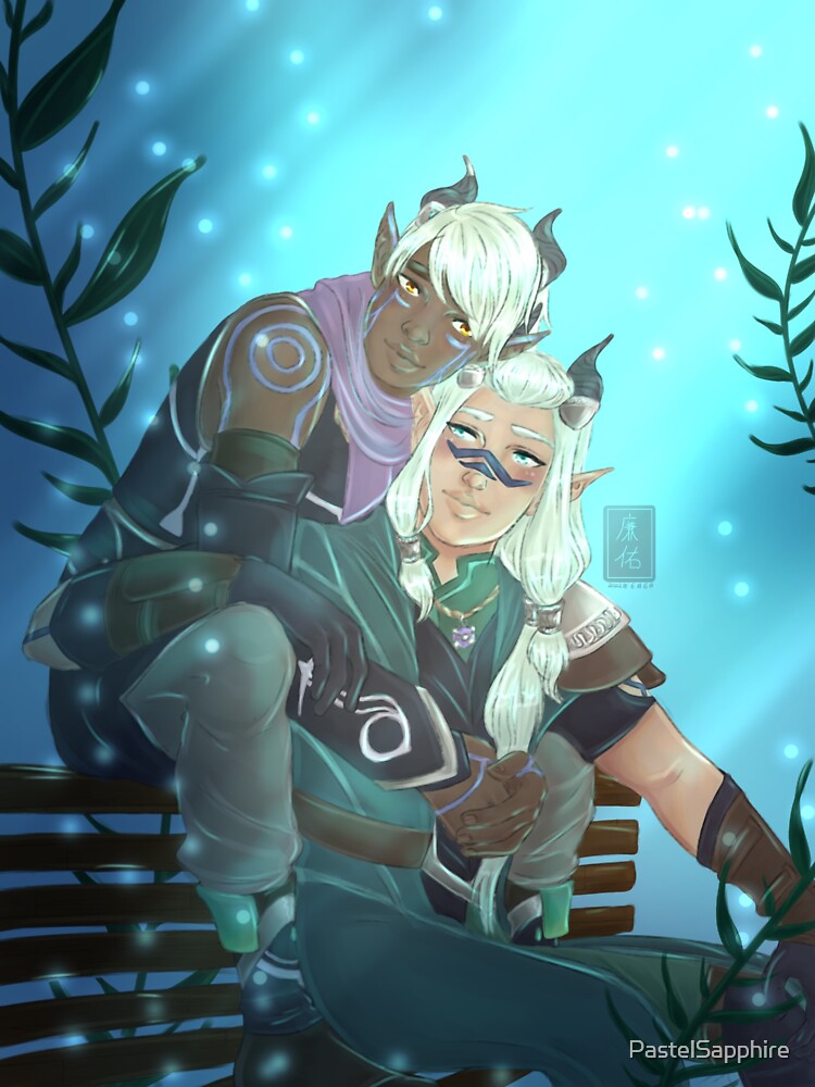 "Ruthari - Aquatic Romance" Sticker for Sale by PastelSapphire | Redbubble