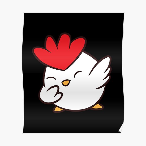 "Chicken - Dab, dabbing, dancing" Poster for Sale by Mohja-Design ...