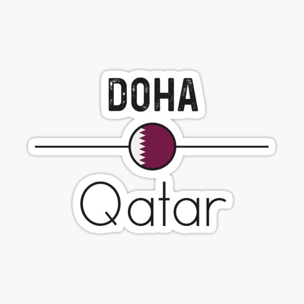 "Doha Qatar Gift" Sticker for Sale by 69T-shirt | Redbubble