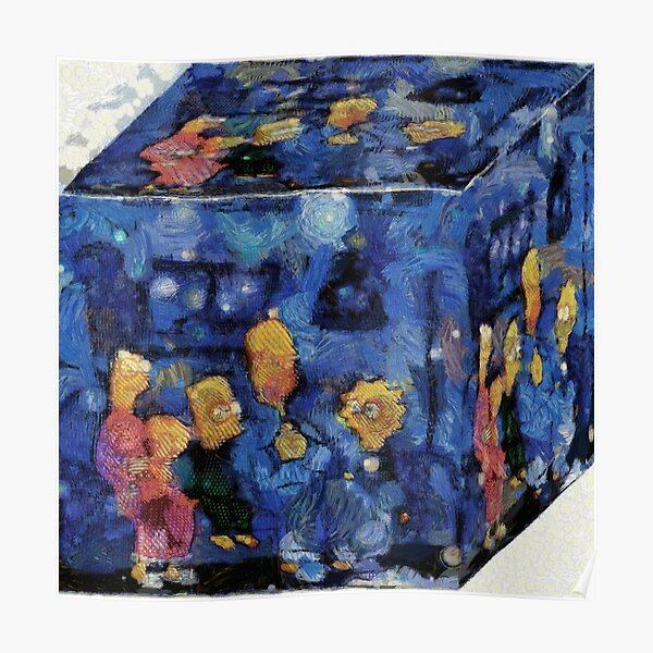"Simpson Cube Art" Poster for Sale by Bubblepoor | Redbubble