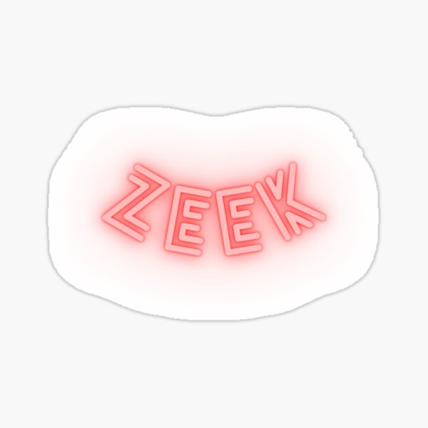 "ZEEK Curve Design" Sticker for Sale by SandaruLakshan | Redbubble