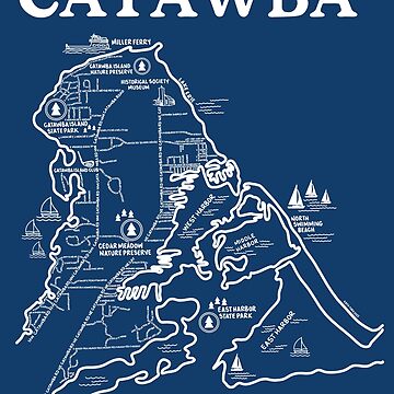"Catawba Map " Poster for Sale by fiberandgloss | Redbubble