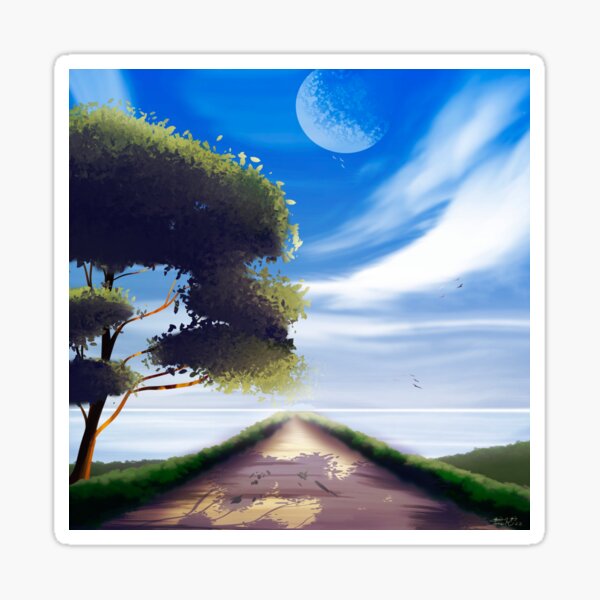 "The path" Sticker for Sale by PsalmStudio | Redbubble
