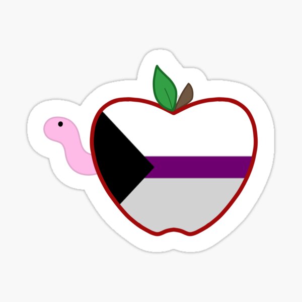 "Worm in a Shield Apple" Sticker for Sale by Hollyheart1 | Redbubble