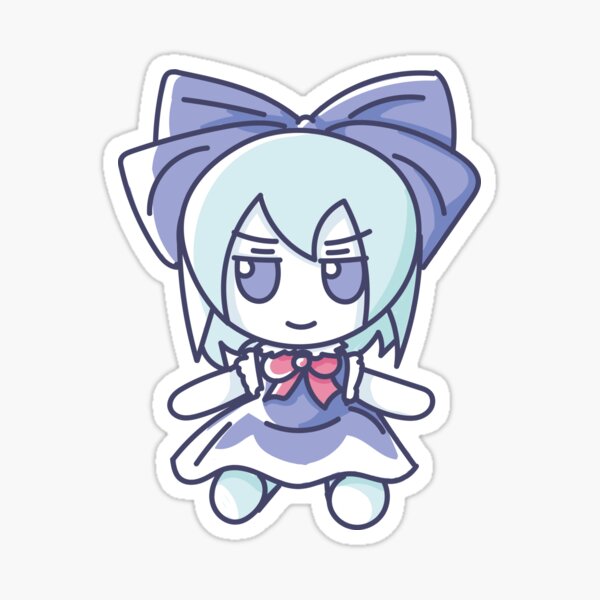"Cirno Fumo full body" Sticker for Sale by GamePowder | Redbubble