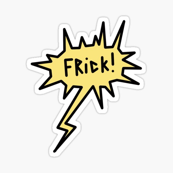 "Frick Talking bubble" Sticker for Sale by Babybabybabyooh | Redbubble