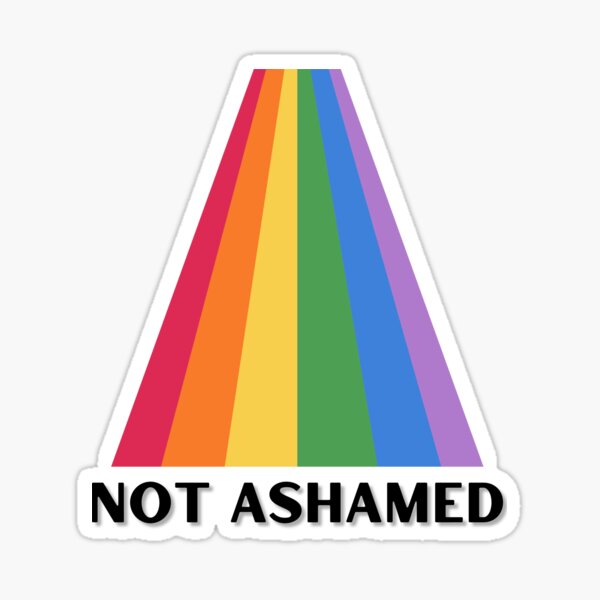 "Not Ashamed Dark" Sticker for Sale by Mixly | Redbubble