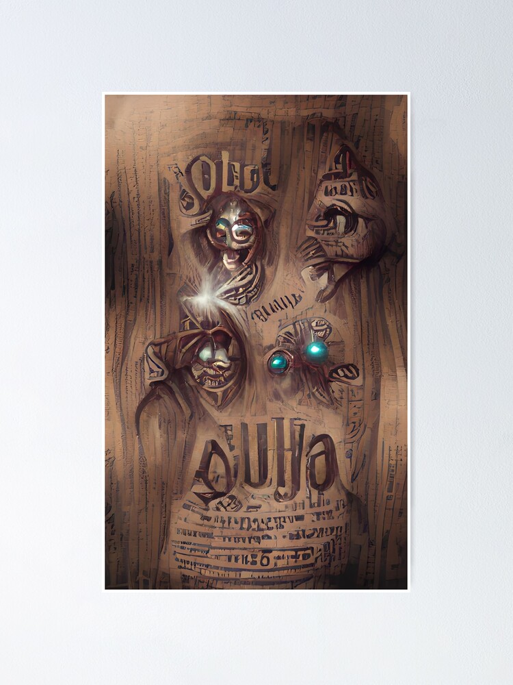 "Ouija Board Spirits Creepy Mystical Art" Poster for Sale by ...