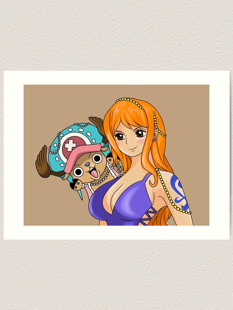 "Nami x Chopper One Piece" Art Print for Sale by suscookies | Redbubble