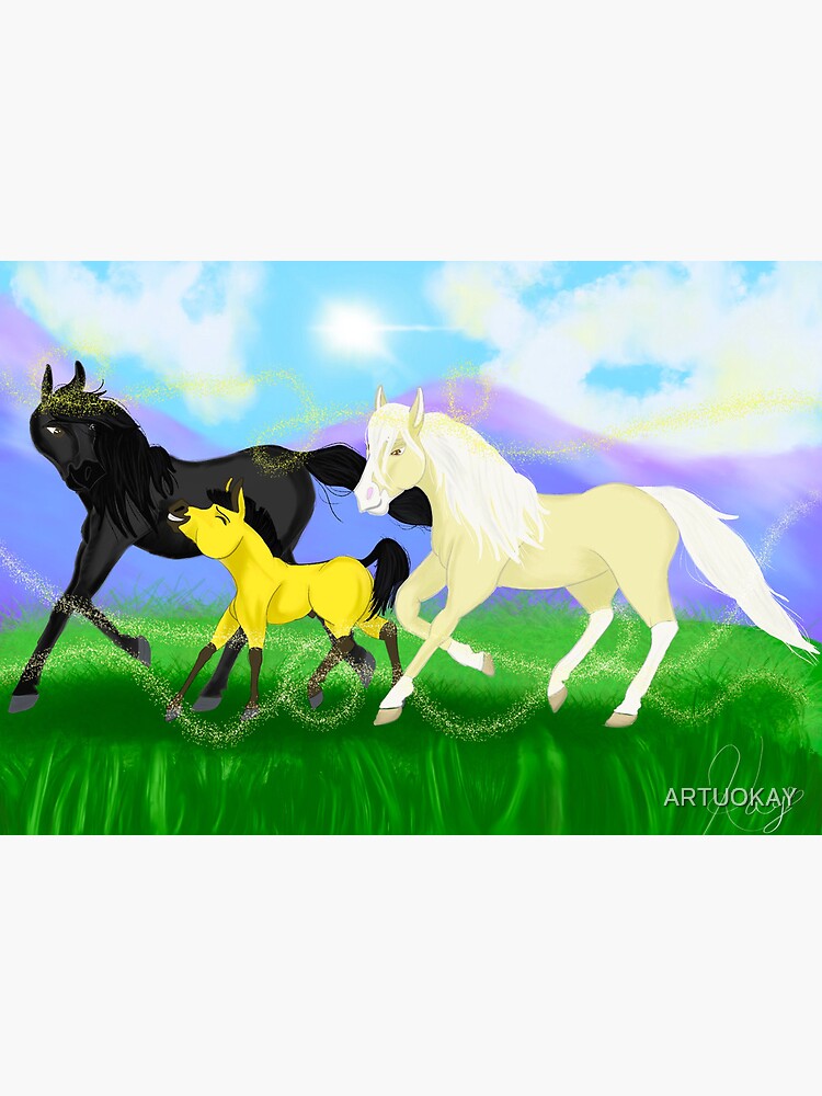 "Spirit Stallion of the Cimarron (Family)" Photographic Print for Sale ...