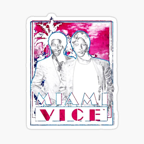 "miami vice" Sticker for Sale by iggyhuda | Redbubble