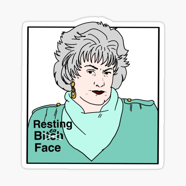 "Resting Bea face. " Sticker for Sale by Princifer | Redbubble