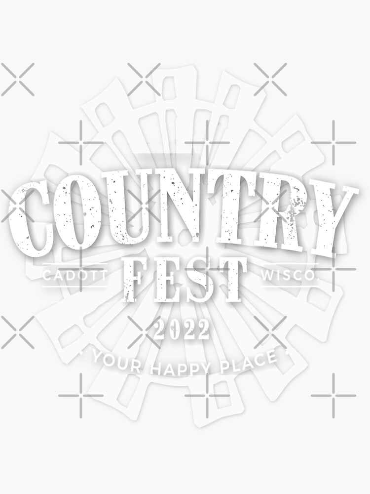 "Country Fest Wisconsin 2022" Sticker by bonds69 | Redbubble