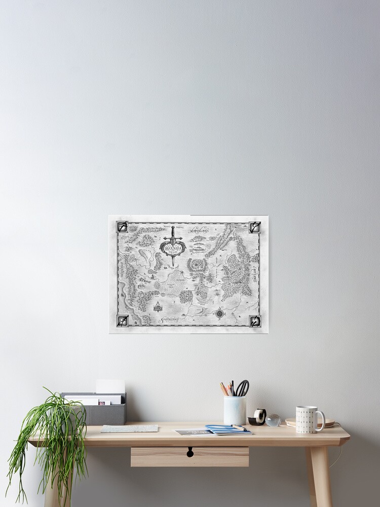 "Shannara map" Poster for Sale by SwanDive | Redbubble