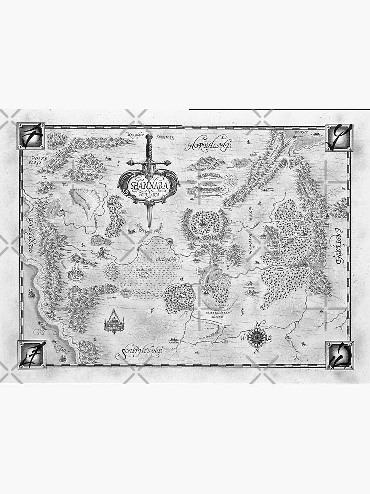 "Shannara map" Poster for Sale by SwanDive | Redbubble