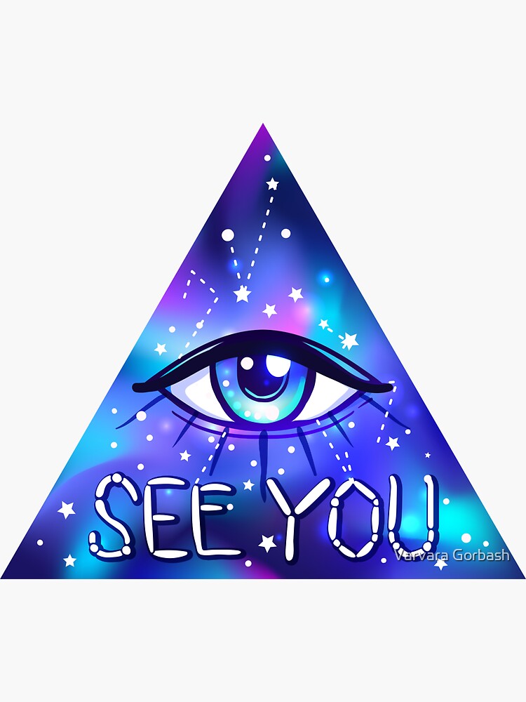 "I SEE YOU" Sticker by varka | Redbubble