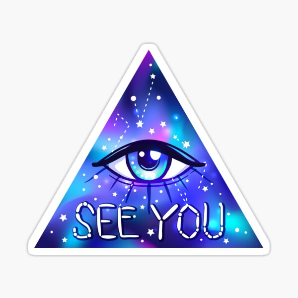 "I SEE YOU" Sticker by varka | Redbubble