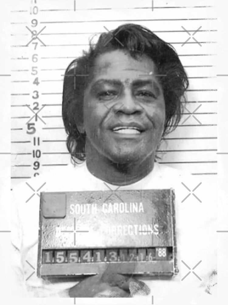 "James Brown mugshot" Sticker for Sale by CezSM | Redbubble