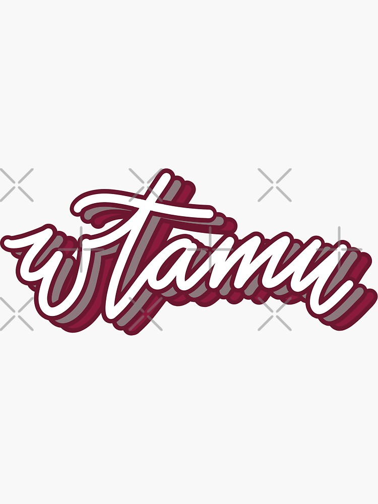 "WTAMU" Sticker for Sale by kdk11d | Redbubble