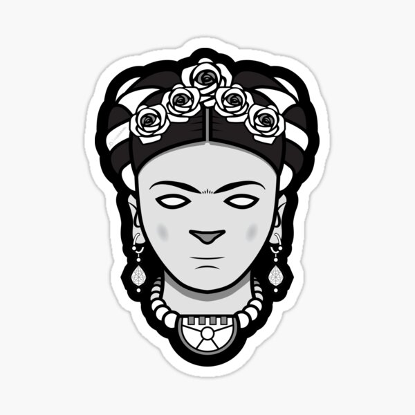 "FRIDA KAHLO (copesthetic.)" Sticker for Sale by CopestheticxJB | Redbubble