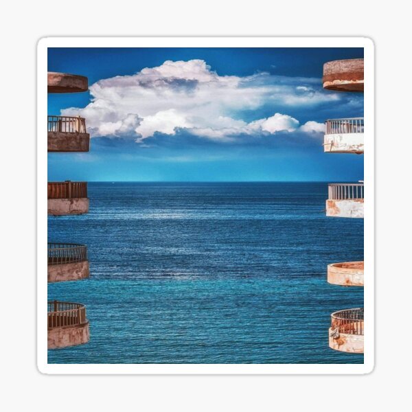 "Amazing ocean view." Sticker for Sale by DaliaSabryTee | Redbubble