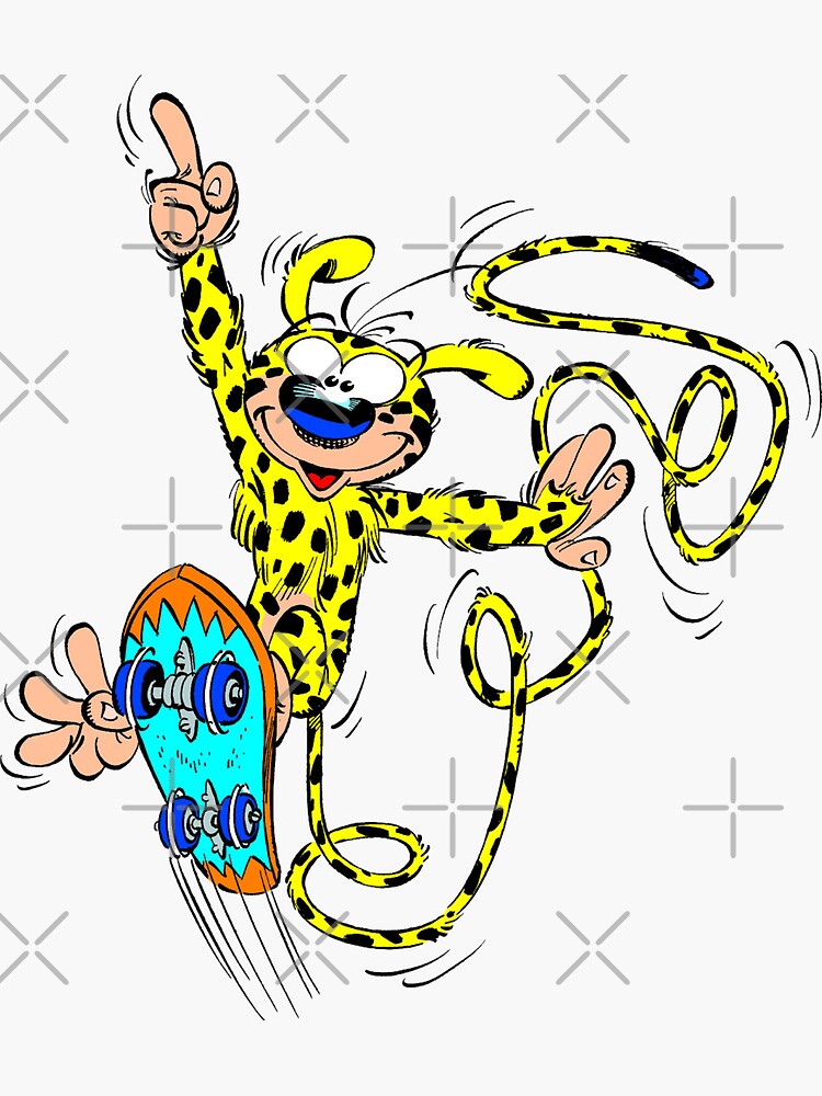 "Marsupilami Huba" Sticker for Sale by Wo-Store | Redbubble