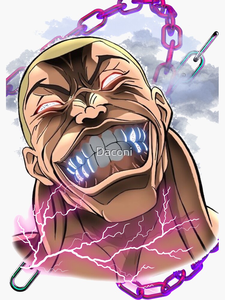 "JACK Hanma FACE ME" Sticker for Sale by Daconi | Redbubble