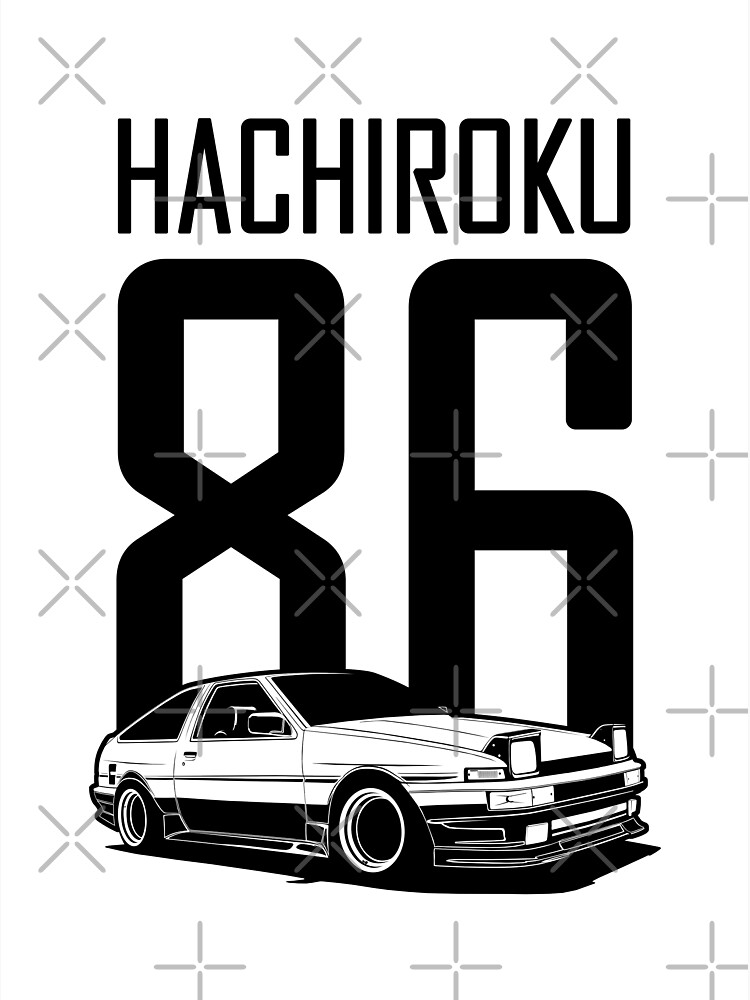 "Toyota AE86 Hachiroku" Art Print by w1gger | Redbubble