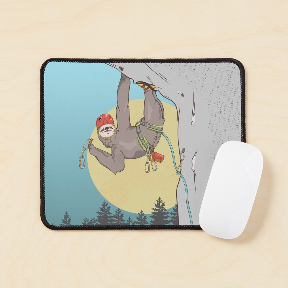 "Sloth rock climbing" Poster for Sale by piedaydesigns | Redbubble