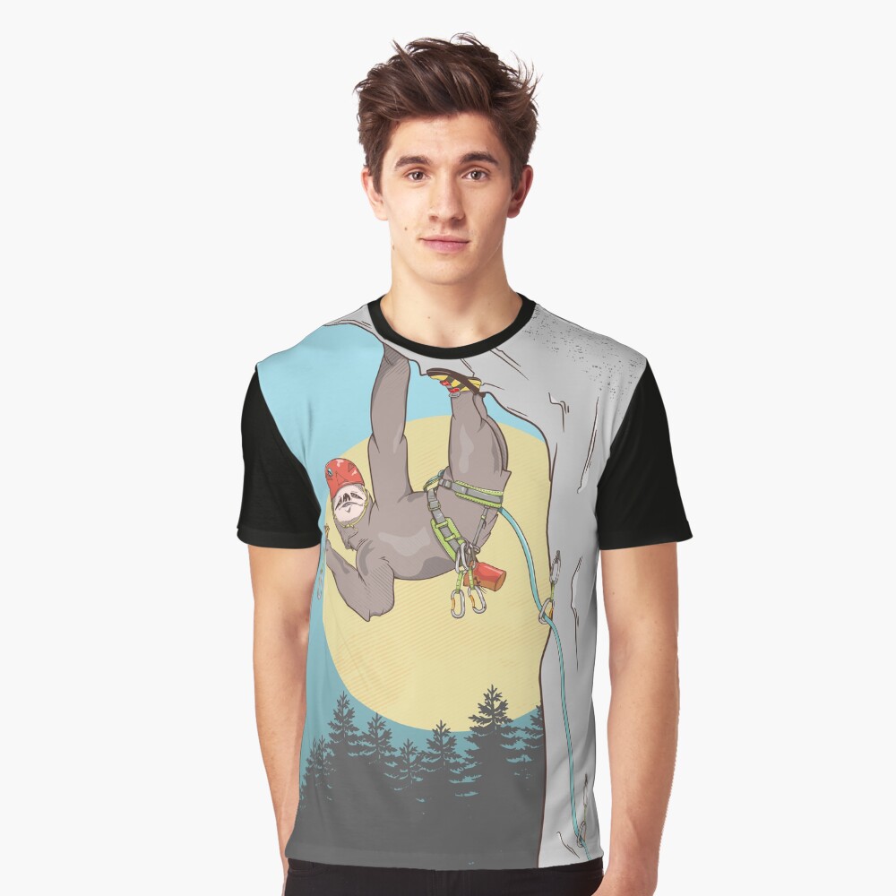 "Sloth rock climbing" Poster for Sale by piedaydesigns | Redbubble