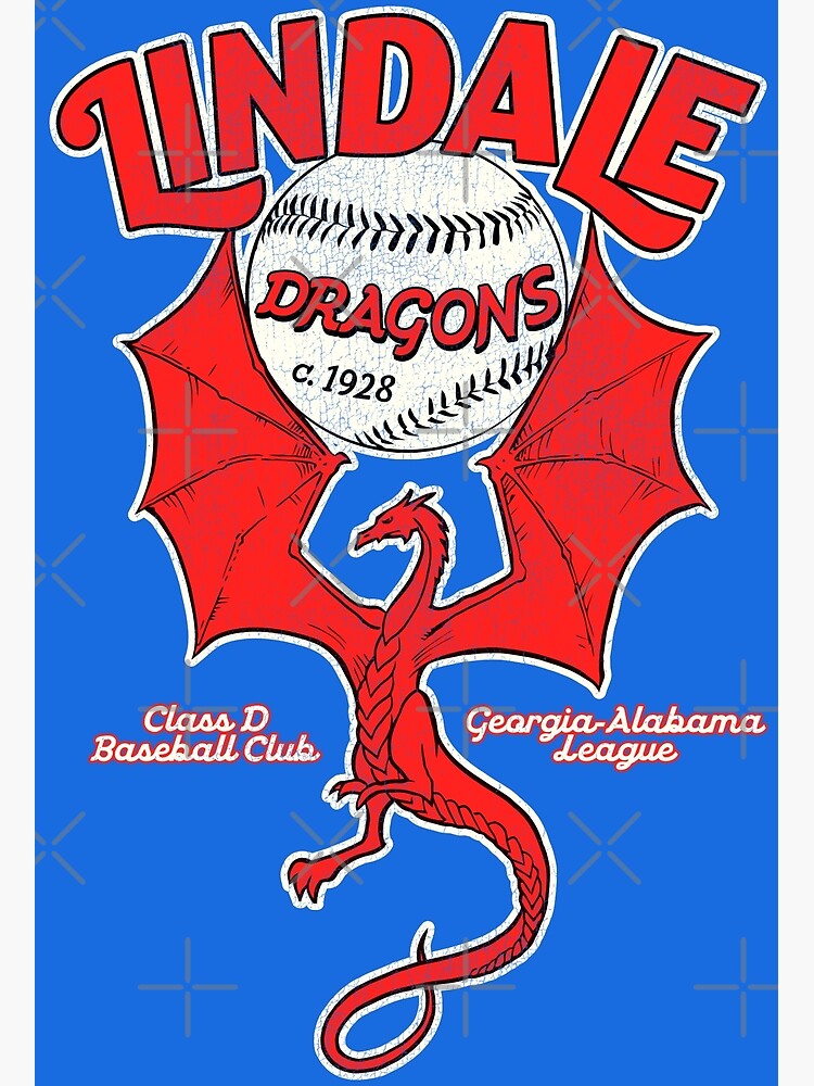 "Lindale Dragons Retro Defunct Baseball Team" Poster for Sale by ...