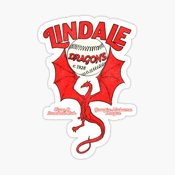 "Lindale Dragons Retro Defunct Baseball Team" Sticker for Sale by ...