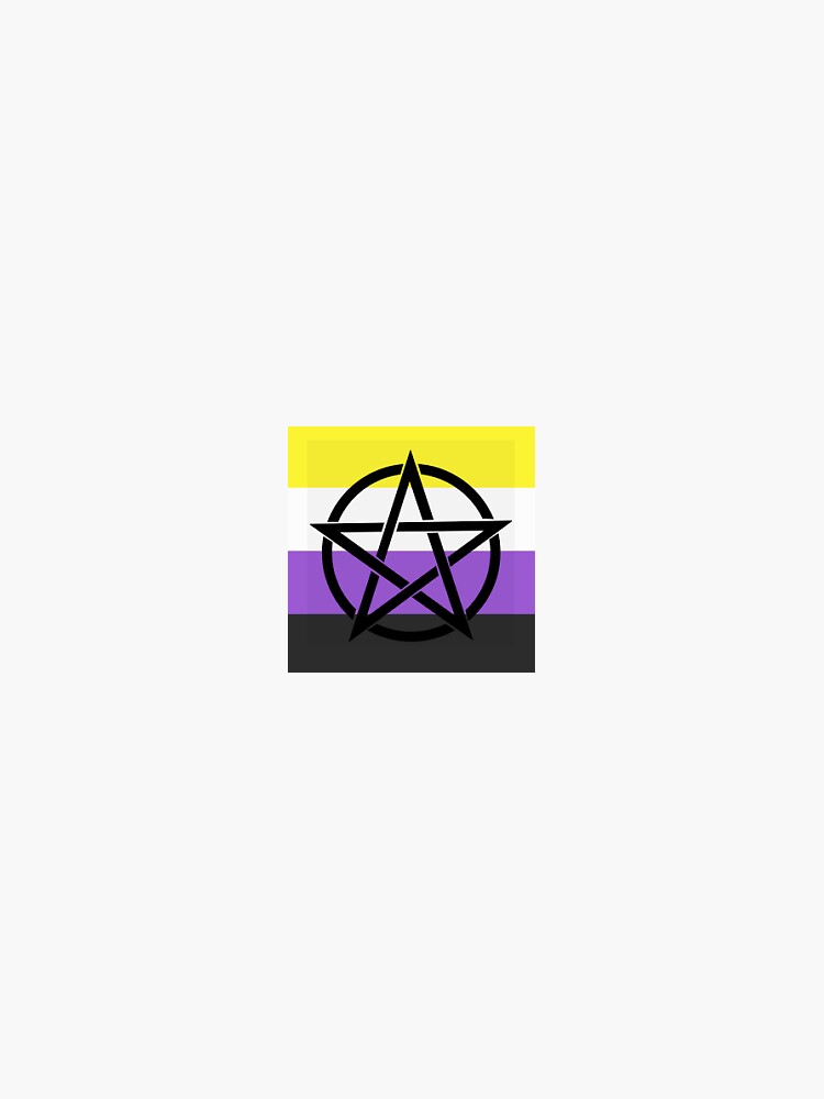 "Non-binary Witch/Pagan" Sticker for Sale by safiyabegone | Redbubble