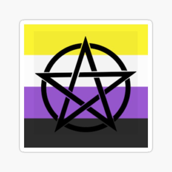 "Non-binary Witch/Pagan" Sticker for Sale by safiyabegone | Redbubble