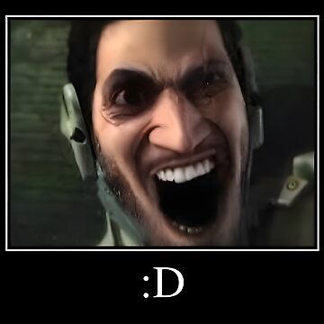 "Metal Gear Rising Smile" Sticker for Sale by Lamau | Redbubble