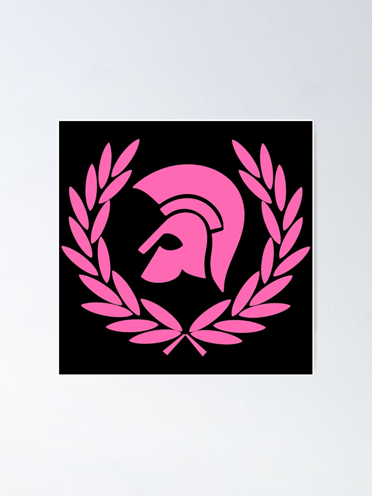 "Trojan Laurel--Hot Pink" Poster for Sale by SCHPiDAUU | Redbubble